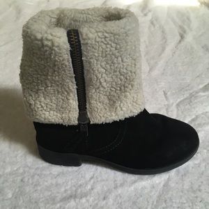 Shoes | Reversible Black Fur Button Snap Zipper Boots | Poshmark